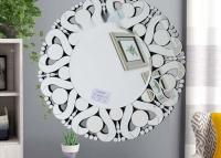 China Modern Design Wall Mounted Console Table With Silver Mirror Finish For Entryway for sale