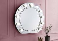 China Modern Design Wall Mounted Console Table With Silver Mirror Finish For Entryway for sale