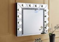 China Modern Design Wall Mounted Console Table With Silver Mirror Finish For Entryway for sale