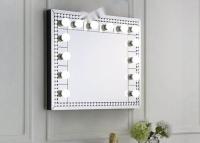 China Modern Design Wall Mounted Console Table With Silver Mirror Finish For Entryway for sale