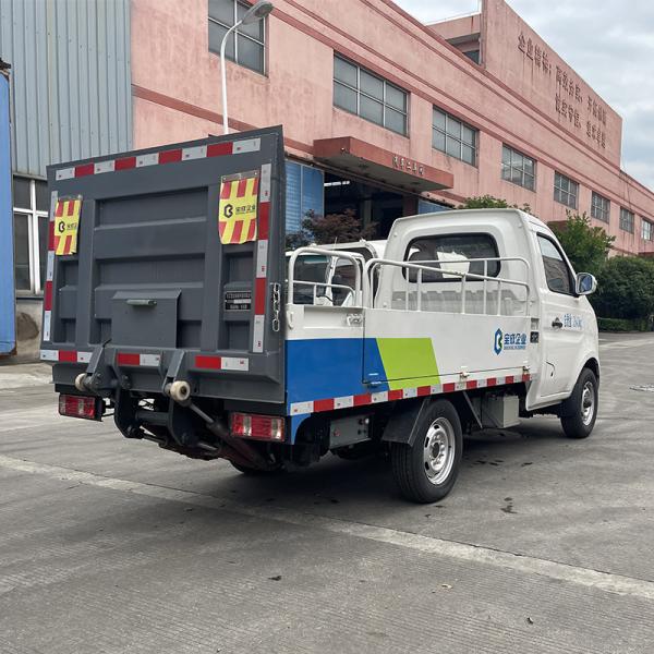 Quality New Energy Container Garbage Bin Truck Small Pure Electric High Efficiency for sale