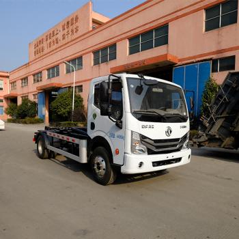 Quality 8.3m3 6.5ton Used Hook Lift Garbage Truck Diesel Powered Automatic Dumping for sale