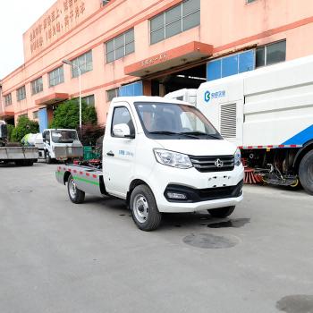 Quality 4.1M3 1.5ton Pure Electric Hook Lift Garbage Truck With 2840Kg Loading Capacity for sale