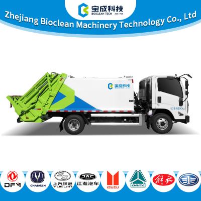 China 8TONS Strong Power Compressed Garbage Truck Trash Compactor CE/ISO 9001/EPA Certified for sale