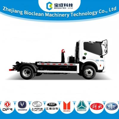 China 8.3m3 6.5ton Used Hook Lift Garbage Truck Diesel Powered Automatic Dumping for sale