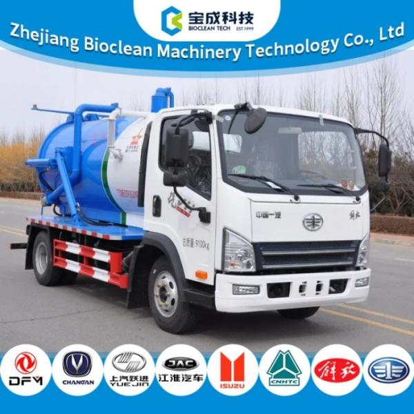 Quality 5m3 5000L 9.1tons Sewer Suction Truck Strong Power For Efficient Work for sale