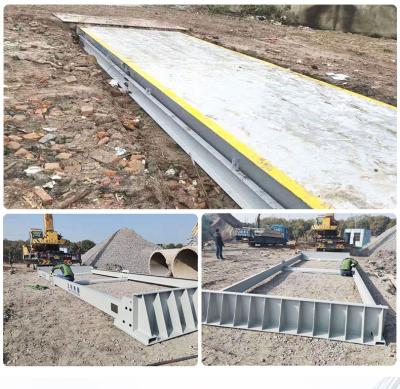 Cina 80T Capacity Truck Scale Weighbridge with 16m Length and Movable Road Weighing Bridge in vendita