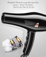 China Professional Ionic Tourmaline Hair Dryer Plastic Material With Diffuser for sale