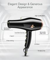 China Professional Ionic Tourmaline Hair Dryer Plastic Material With Diffuser for sale