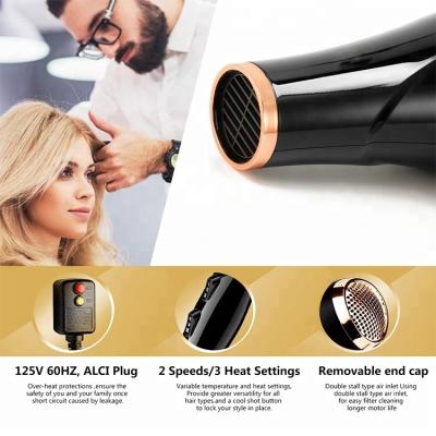 Cina fon professionale di plastica del salone 220V con la funzione ionica in vendita
