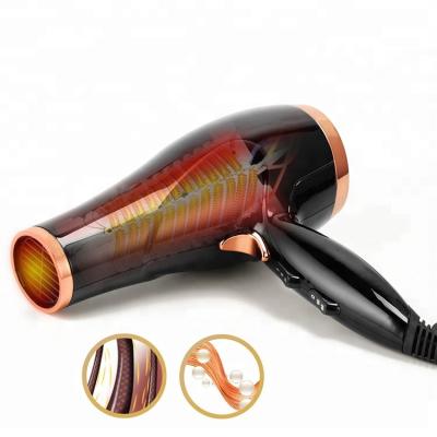 Cina fon professionale di plastica del salone 220V con la funzione ionica in vendita