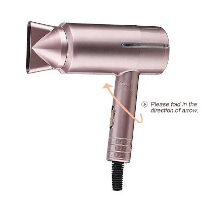 Cina DC Motor Portable Electric Hair Dryer Foldable Handle With 0-1-2 Switch / Concentrator in vendita