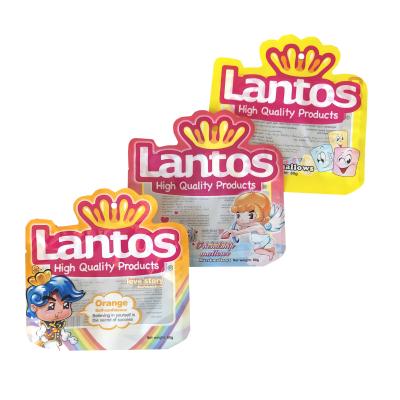China OEM Custom Special Shape 3 Side Seal  Packing Pouch Drink Packaging Plastic Bag for marshmallow for sale