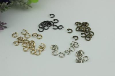China Manufacturing cheap fashion light gold small wire iron round metal buckles 5 mm for sale