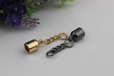 China Customized Metal 9MM Mini Zinc Alloy Gold & Gunmetal Color Tassel Caps in Gold for bag for sale