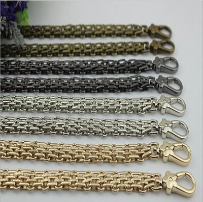 China New product design zinc alloy snap hooks match 120 mm iron material gold chain for bag for sale