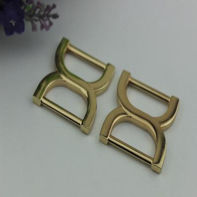 China Bag fitting zinc alloy 25 mm light gold metal straps buckles for webbing for sale
