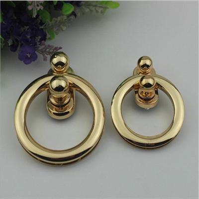 China Bag Metal Fittings Fashion Light Gold Bag Turn Lock Twist Lock For Handbags/Purse for sale