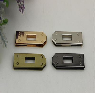 China High end multi-color zinc alloy purse lock bag hardware accessories bottom for selling for sale