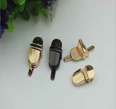 China Women Handbag accessories Gunmetal Color Metal Twist Lock Duck Tongue Button Lock for sale