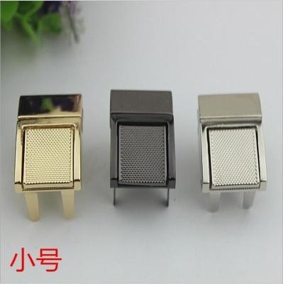 China Fashion hardware gunmetal color closure catch clasp metal push press locks for handbags for sale