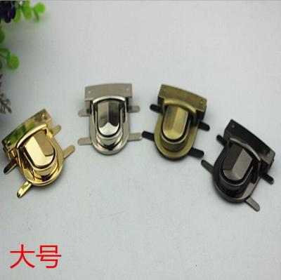 China New product high end plating zinc alloy metal push press locks for handbag for sale