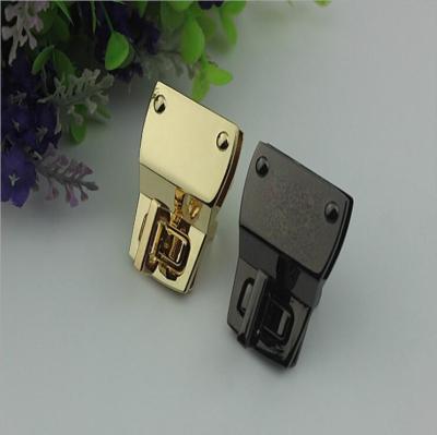 China Dedicated design fashion accessories hardware gold metal twist lock for handbag for sale