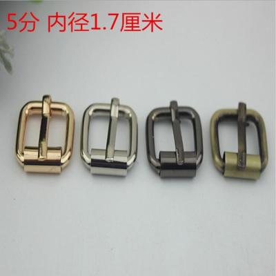 China Wholesale Factory Bag Accessories Custom 17 MM Gunmetal Color Iron Metal Roller Pin Buckles For Belts for sale