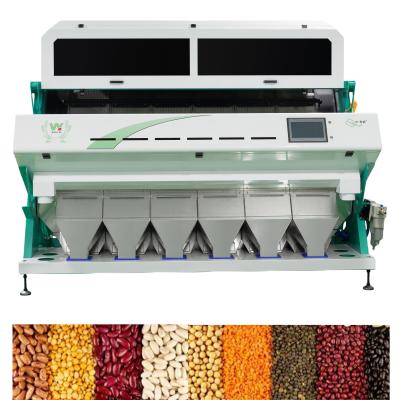 China Intelligent CCD Camera 6 Chute Kidney Bean Color Sorting Machine with Easy Operation for sale