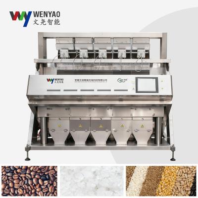 China WENYAO Full 304/316 Stainless Steel Intelligent Color Sorting Machine  Salt Color Sorter Removing Impurity for sale