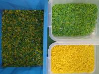 China Bottle Cap Flakes Plastic Color Sorting Machine With Metal Ejector for sale