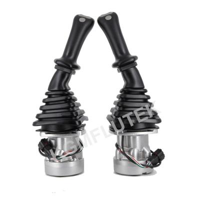 China De Assemblage Zilveren Kleur van Valve Hydraulic Joystick van het kruippakjegraafwerktuig Proef Te koop