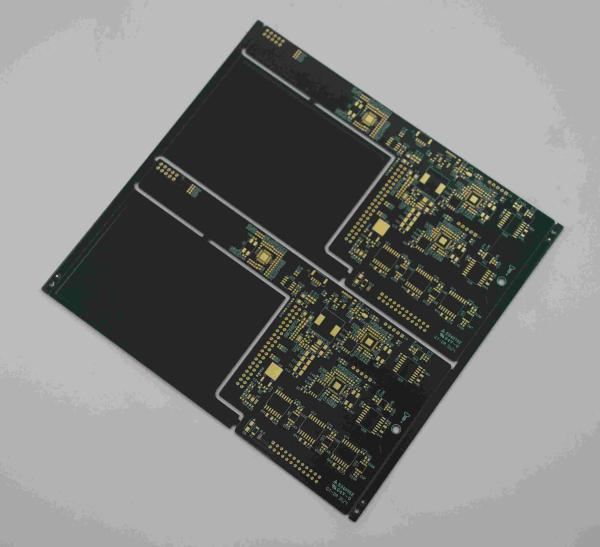 6 Layer Circuit Boards With ENIG Surface Black Soldermask With Tented Hole