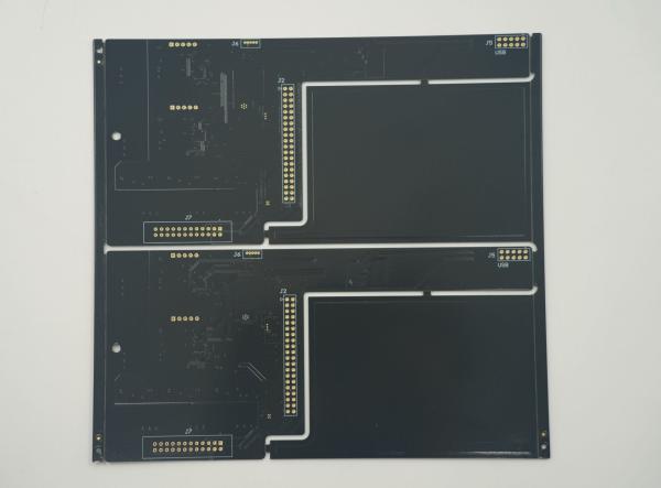 6 Layer Circuit Boards With ENIG Surface Black Soldermask With Tented Hole
