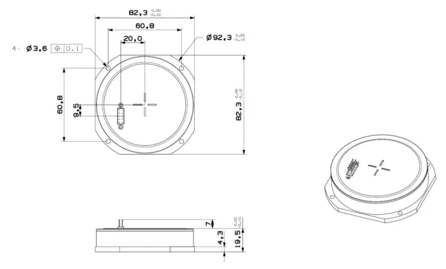 Small Size Fog Low Bias 50mm Fiber Gyro Inertial Angular Rate Sensor Price