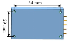 MFOG-095 mechanical interface dimensions and installation diagram