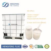 China Anionic Nonionic Cationic Polyacrylamide Emulsion Chemicals Manufacturer for sale