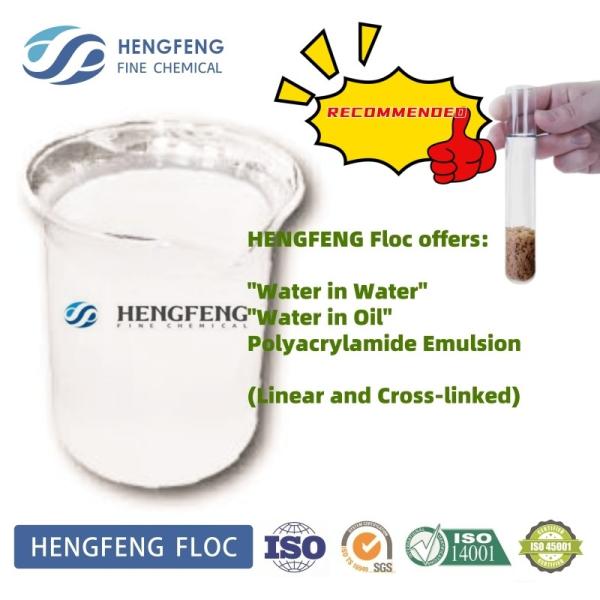 Quality Medium Polyelectrolyte Flocculant Liquid Anionic Polyacrylamide Emulsion for sale