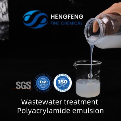 China Hengfeng Wastewater Treatment Chemical Anionic Polyacrylamide Emulsion APAM Emulsion for sale