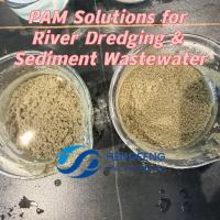 China High Solid Content Cationic Polyacrylamide Powder for Quick Flocculation in River Dredging Wastewater Treatment for sale