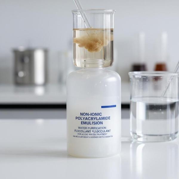 Quality Non-ionic Polyacrylamide Emulsion Water Purification Flocculant for Acidic Water Treatment with High Molecular Weight and Suspended Particle Aggregation for sale