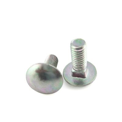 Cina 10 mm-180 mm Lunghezza nero zinco rivestito in acciaio inossidabile acciaio al carbonio Din603 bullone di carrello in vendita