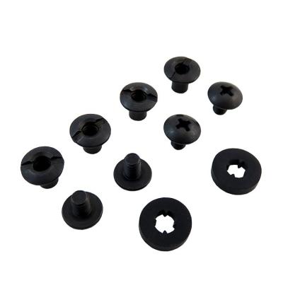 China 6.35mm 9,5mm comprimento óxido negro macho fêmea para revestimento de couro Kydex for sale