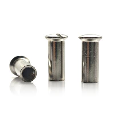 Cina M2 Testa ovale rivetta semitubolare in alluminio DIN per TM 8-32*6 vite maschile in vendita