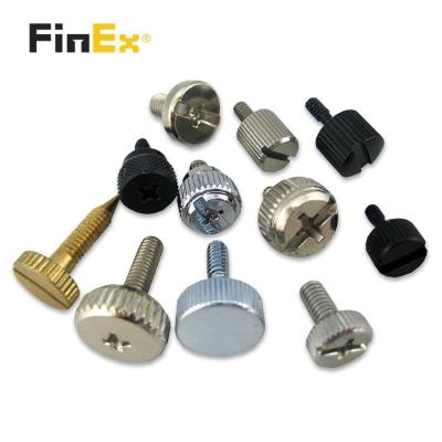 China Computer PC Case Aluminum Knurled Thumb Screws 1mm-500mm Length Non-standard Standard for sale
