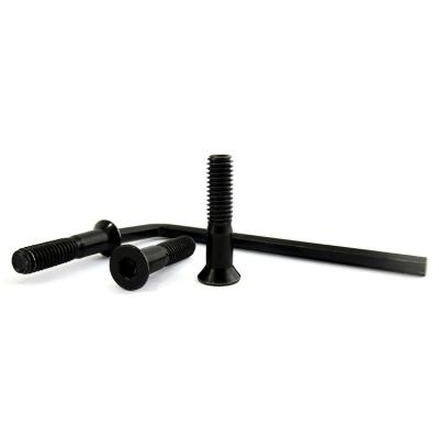 China 4.65mm Thread Diameter Custom Color Non Standard Flat Head Hex Socket Screw for Skateboard for sale