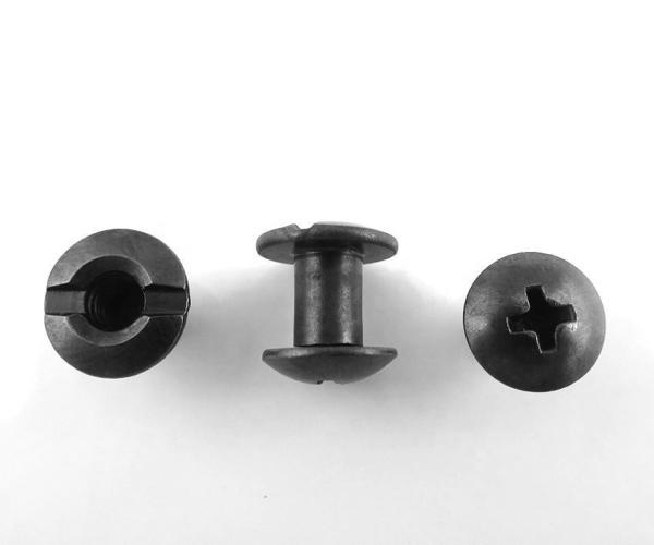 Quality Binding Head Style Carbon Steel Chicago Screw Black Metal Screw Fastener for sale