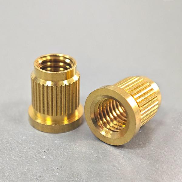 Quality Straight Knurled Brass Threaded Insert Nut High Strength And Versatility for sale
