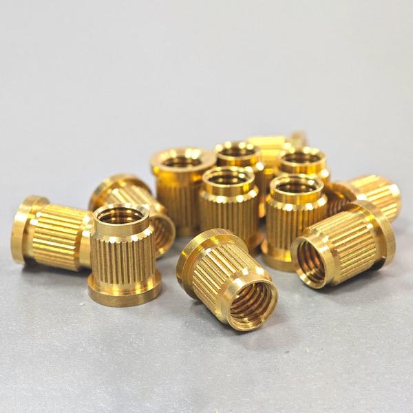 Quality Straight Knurled Brass Threaded Insert Nut High Strength And Versatility for sale