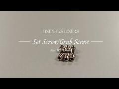 Custom DIN551 Stainless Steel Grub Screws Set Screw with Slotted Head and Cone Point in Metric Measurement System